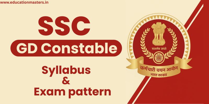SSC GD constable syllabus 2026- exam pattern and overview | Education ...